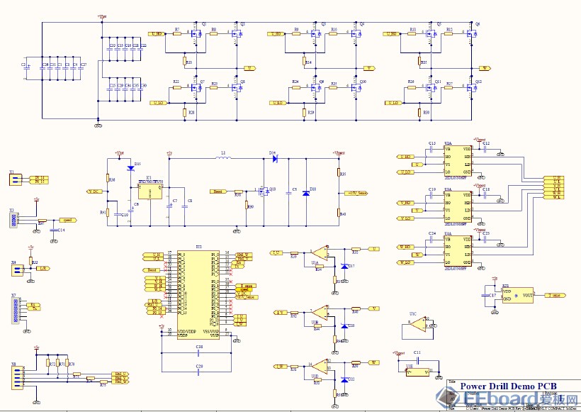 英飞凌EVAL_SSO8_1KW_BLDC原理图分析 - #线上活动 - 与非网