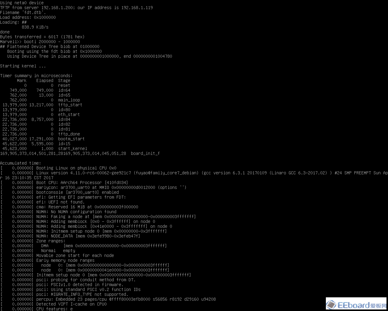 Marvell ESPRESSObin Board Kernel部分 - 其他 - 与非网
